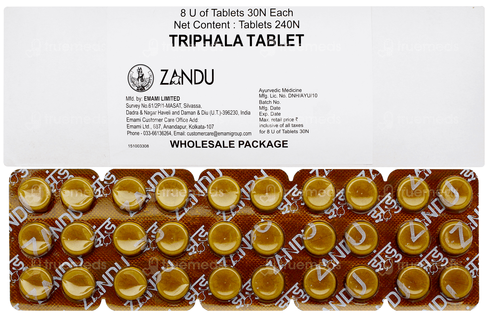 Buy Zandu Triphala Tablet 30 in Medicines | Best Health & Beauty on Plumint